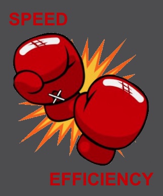 Speed vs. Efficiency: Mutually Exclusive Terms